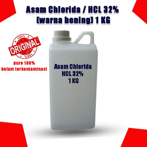 Jual Asam Chlorida / HCL 32% (warna bening) 1 liter - Kota Tangerang ...