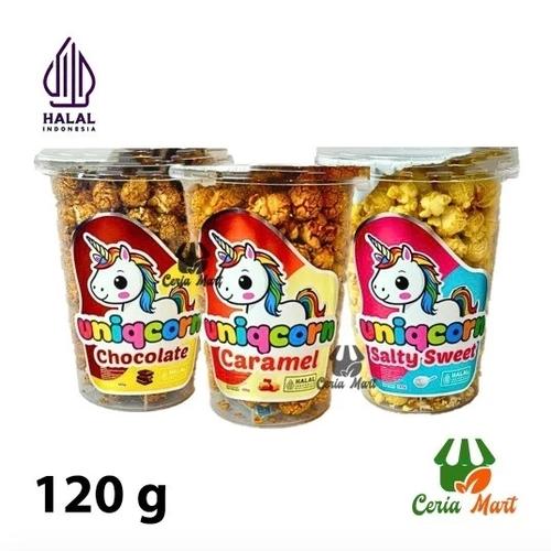 Promo Popcorn Bulat Besar Uniqcorn Caramel Chocolate Salty Sweet 120 gr ...