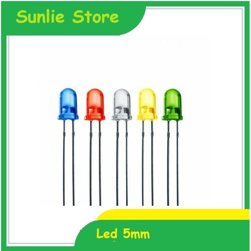 Jual LED 5mm diffused warna biru merah putih kuning biru - Kota ...