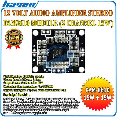 Promo PAM8610 Amplifier Board PAM 8610 Sound Good Quality / Modul ...