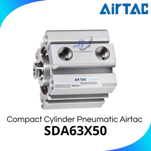 Jual SDA63X50 Compact Cylinder Pneumatic Airtac SDA 63X50 (DRAT DALAM) Port 1/4" - Jakarta Barat ...