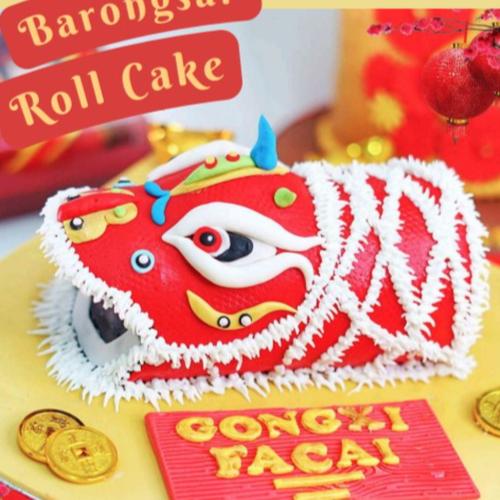 Jual CNY2025/Roll Cake Barongsai/Kue Imlek/Imlek/Hampers/Parcel - Lapis ...