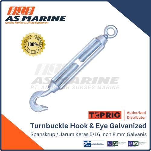 Promo Turnbuckle Hook & Eye Galvanized 8 mm 5/16 Inch Jarum Keras ...