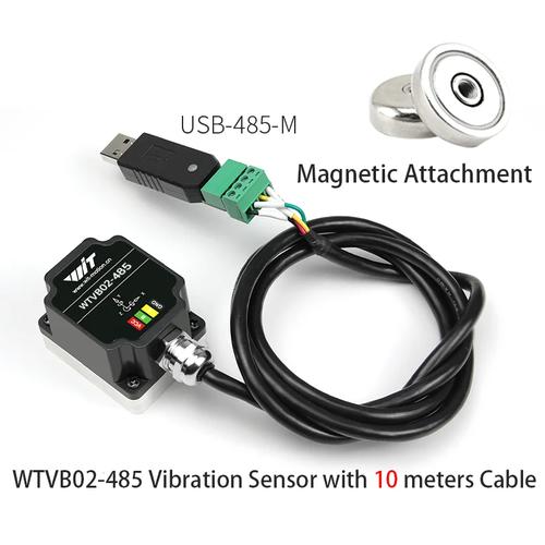 Jual WitMotion high-stability WTVB01-485 vibration measurement sensor, Modbus 3-axis (XYZ ...