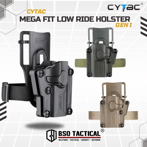 Jual Cytac Mega Fit Tactical Holster Universal Low Ride Belt Loop ...