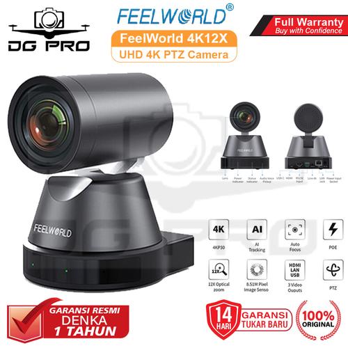 Jual Feelworld 4K12X 4K PTZ Camera USB HDMI POE AI 12X Optical Zoom for ...