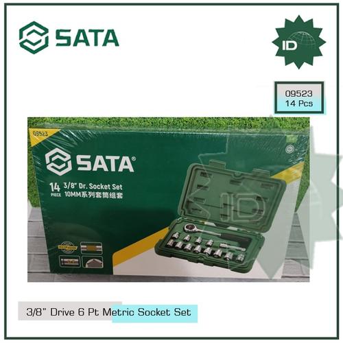 Promo Kunci Socket Soket Shock 3/8 INCH Set 14 Pcs 09523 METRIC SATA ...