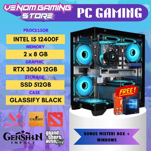 Jual PC Gaming Gen 12 | i5 12400F | RTX 3060 12GB | 16GB DDR4 | NVME ...