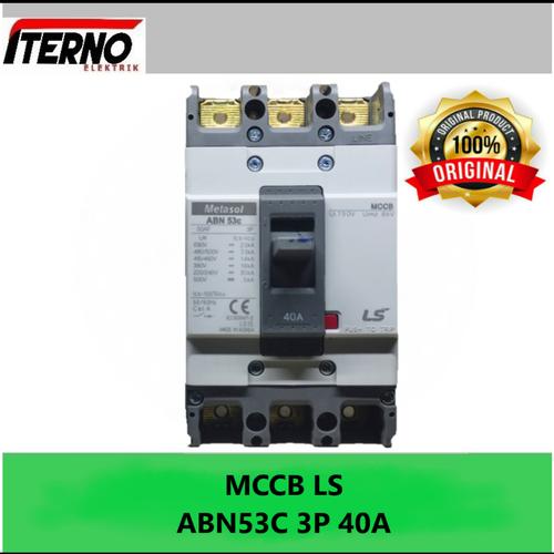 Jual MCCB ABN53C 3P 40A LS Metasol ABN 53C - Kota Tangerang - ITERNO ELEKTRIK | Tokopedia