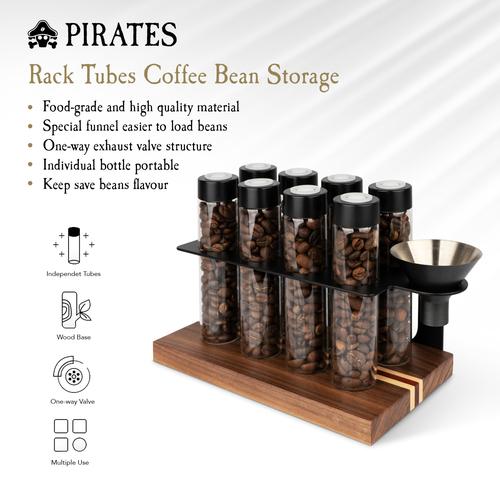 Jual Coffee Rack Tubes with Holder and Funnel / Rak Kopi Tube dengan ...