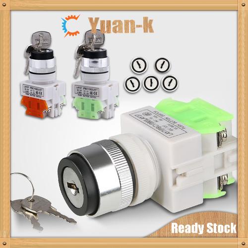 Jual Selector Switch Key 22mm Stay Put 2Posisi 3Posisi Selektor Kunci ...