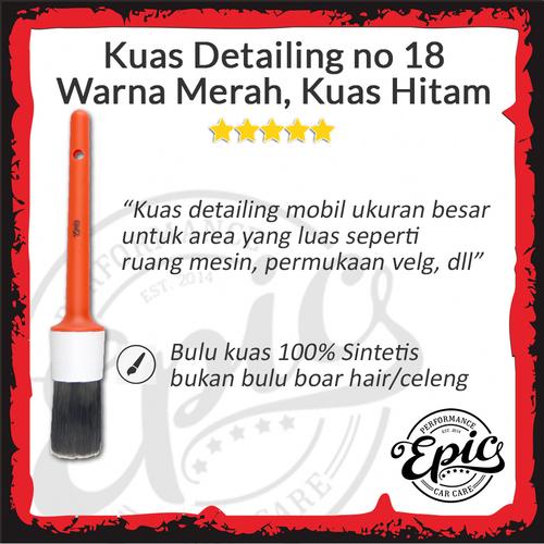 Promo Epic Auto Detailing Brush no 18 Warna Merah Ukuran Paling Besar ...