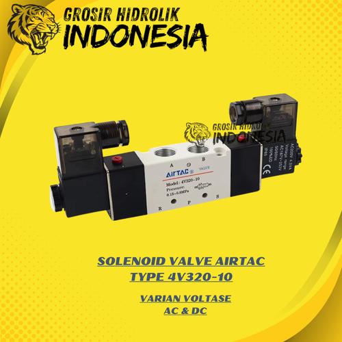 Jual SOLENOID VALVE 4V320-10 SELENOID VALVE AIRTAC 4V320-10 AC220/AC110 ...