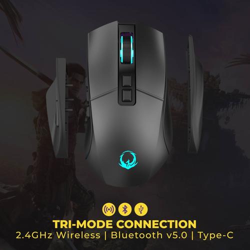 Jual Sades Ryunix Mouse Gaming Wireless Bluetooth MMO MOBA KYU Pro MX1 Tri Mode Connection ...