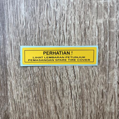 Jual Stiker Petunjuk Pemasangan Cover Ban Serap Mobil Universal - Kota ...