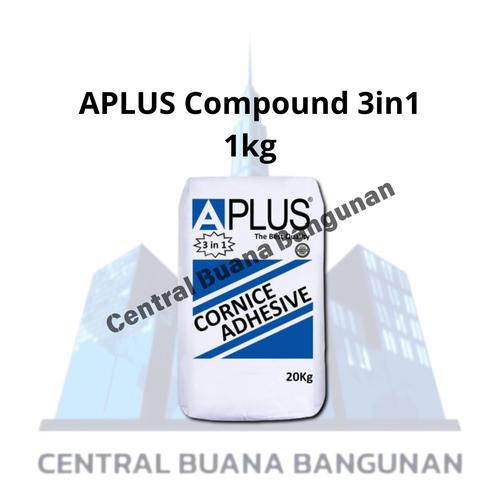 Jual Kompon Aplus 3in1 1kg Compound Cornice Adhesive - Jakarta Selatan ...