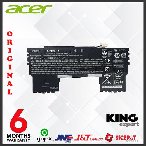 Jual Original Baterai Laptop ACER Aspire S7-191 AP12E3K - Kota Surabaya ...