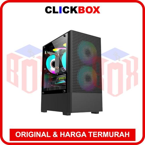 Jual VenomRX Casing PC Helix M-ATX With 2x120mm Fixed RGB Fan - Kota Surabaya - clickbox | Tokopedia