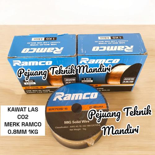 Jual RAMCO KAWAT LAS CO2 0.8MM 1KG / KAWAT LAS CO2 SOLID MIG WIRE 0.8 MM RAMCO - RAMCO 0.8MM 1KG ...