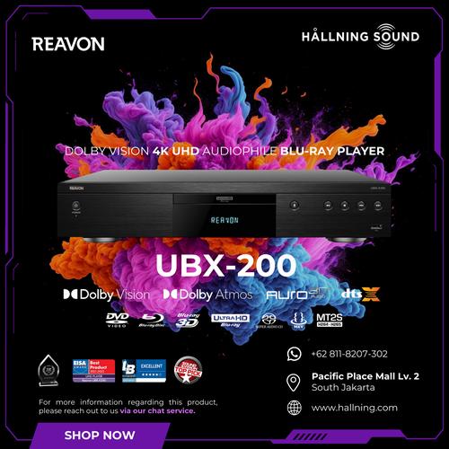 Promo Reavon UBR X200 Dolby Vision 4K UHD Audiophile Bluray Player All ...