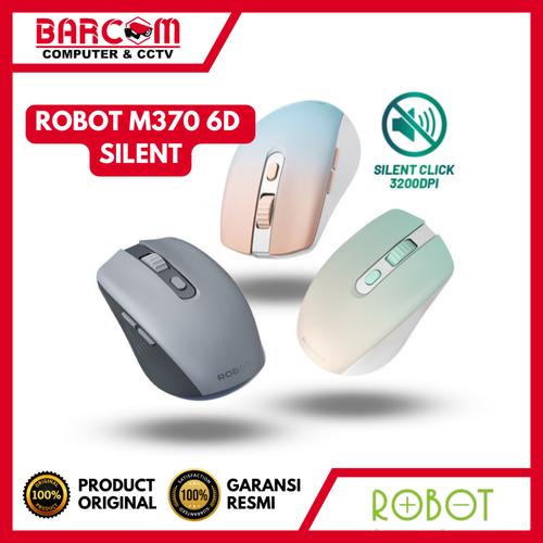 Promo MOUSE WIRELESS ROBOT M370 2.4GHz SILENT CLICK OPTICAL 3200DPI ...