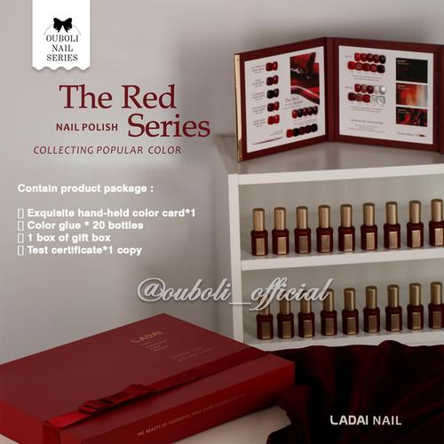 Jual LADAI THE NEW RED SERIES 20 COLOR/KUTEK GEL SET LADAI OUBOLI NAIL ...