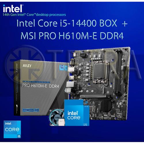 Jual [Bundle] Intel Core i5-14400 BOX + MSI PRO H610M-E DDR4 ...