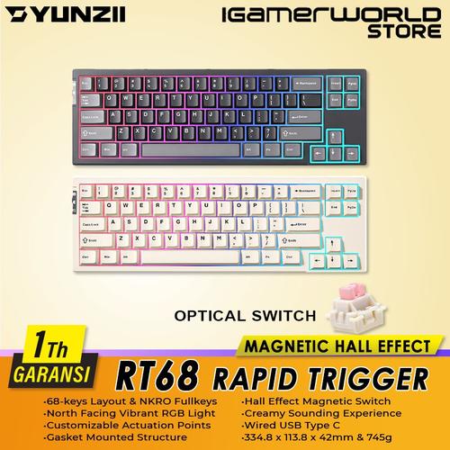 Jual Yunzii RT68 / RT-68 Rapid Trigger 65% Magnetic Hall Effect ...