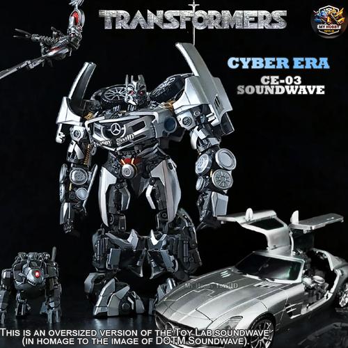 Jual 100% Cyber Era Action Figure Transformers Soundwave Similar Jazz ...