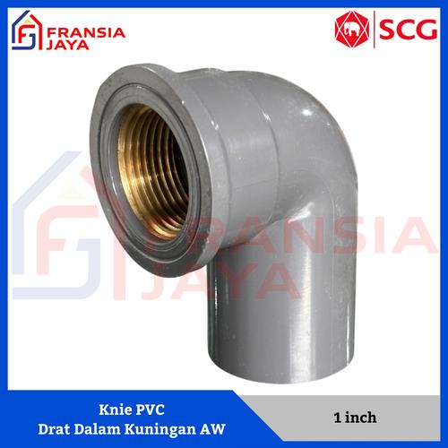 Jual SCG Knie PVC Drat Dalam Kuningan AW 1 inch Sambungan Fitting Pipa ...