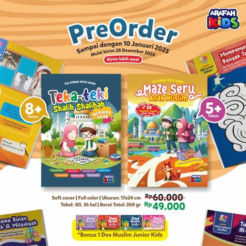 Jual Buku TEKA-TEKI SHALIH SHALIHAH MAZE SERU ANAK MUSLIM - Kab. Kudus ...