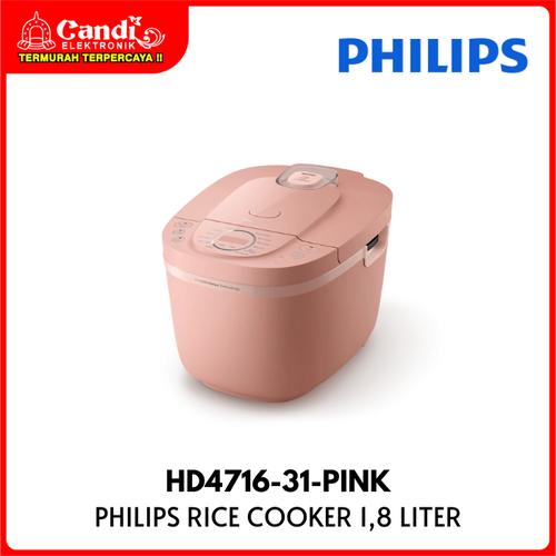 Promo PHILIPS Rice Cooker Digital Penanak Nasi 1,8 Liter HD4716-31-PINK ...