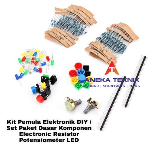 Jual Kit Pemula Elektronik DIY / Set Paket Dasar Komponen Electronic ...