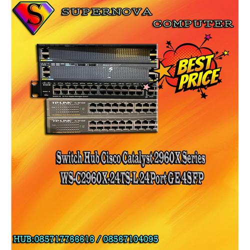 Jual Switch Hub Cisco Catalyst 2960X Series WS-C2960X-24TS-L 24Port GE ...