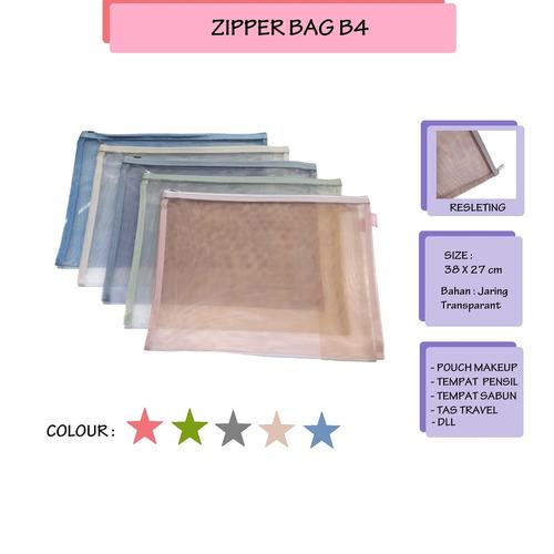 Jual Zipper Bag B4 , A4, A5 , B5 / Map Zipper / Map Resleting / Tas ...