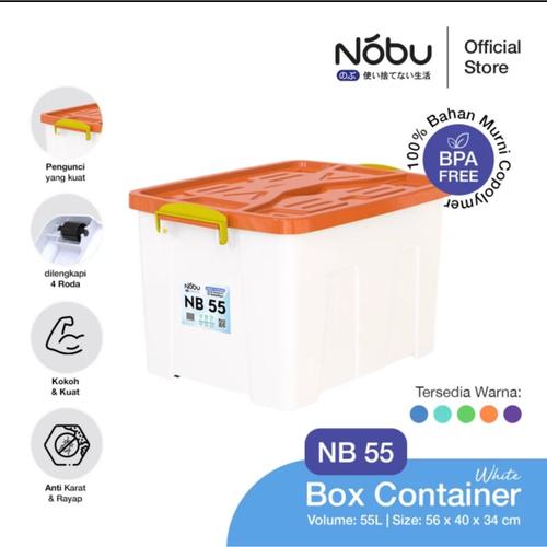 Jual Storage Box container Hitam Nobu 50 Liter - Tempat penyimpanan ...