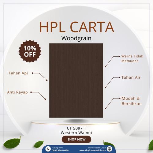 Jual HPL Carta kode CT 5097 T - Western Walnut [Woodgrain] - Jakarta ...