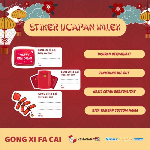 Jual Sticker Ucapan Imlek | Sticker Label Imlek | Chinese New Year ...