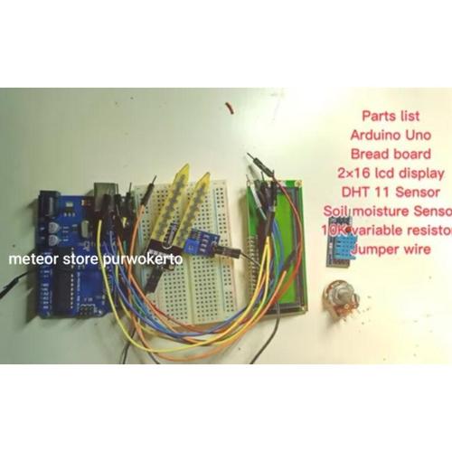 Jual sistem monitoring suhu udara dam kelembaban tanah menggunakan ...