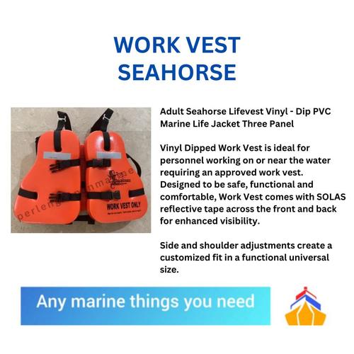 Jual Workvest SEAHORSE / life vest sea horse / baju work vest sea horse ...