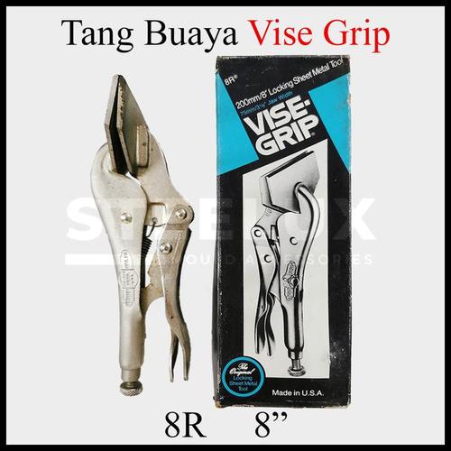 Jual Tang Buaya Flat Plat Vise Grip 8R 200Mm 8" Inch Inci Usa Locking ...