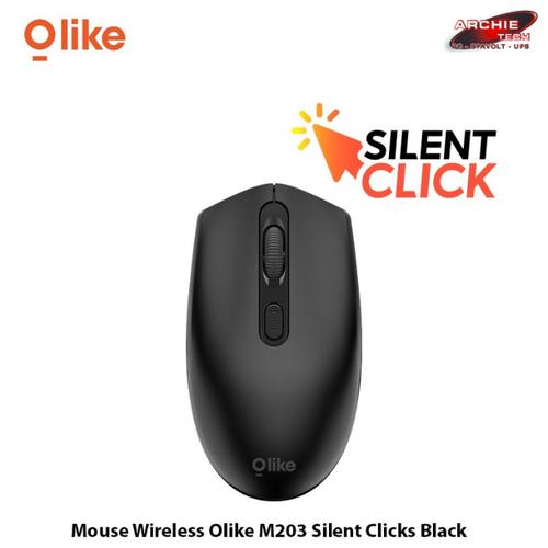 Jual Mouse Wireless Olike M203 Silent Clicks Black - Kota Denpasar ...