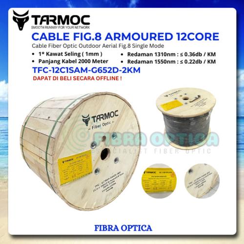 Jual Tarmoc Fiber Optic Cable Fig 8 Armoured 12 Core 2000m | Kabel ...