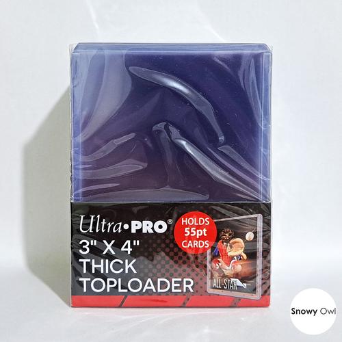 Jual Ultra Pro Thick Toploader 55pt Super Clear 3x4 Standard Size Cards ...