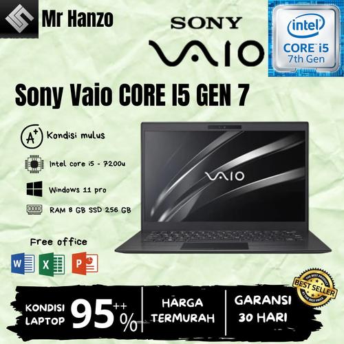Jual Laptop SONY VAIO SLIM ELEGAN Core i5 Gen 7 | ram 8 gb | 256 gb ...