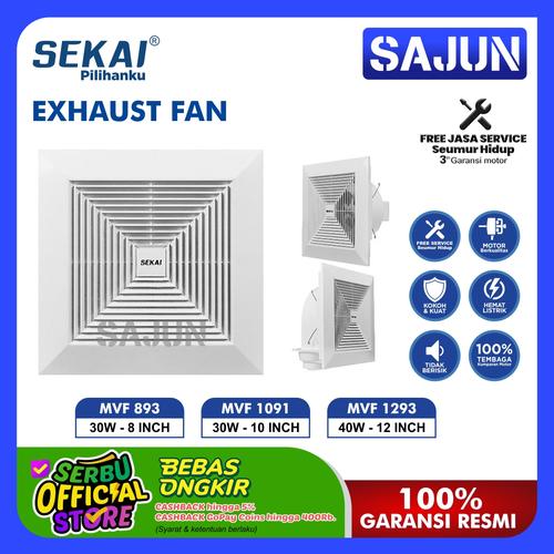Jual SEKAI Exhaust Fan 30 Cm / 12 Inch MVF1293 Exhaust Plafon MVF-1293 - Jakarta Utara - Sajun ...