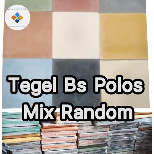 Jual Ubin Tegel / Tekel Polos Rijek Keramik Jadul Bs 20x20cm Warna Mix ...