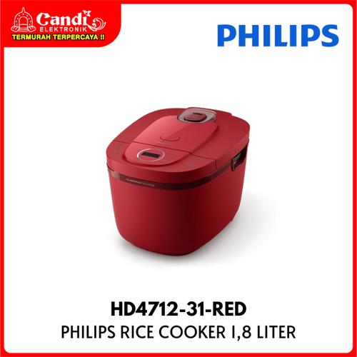 Promo PHILIPS Rice Cooker Digital Penanak Nasi 1,8 Liter HD4712-31-RED ...