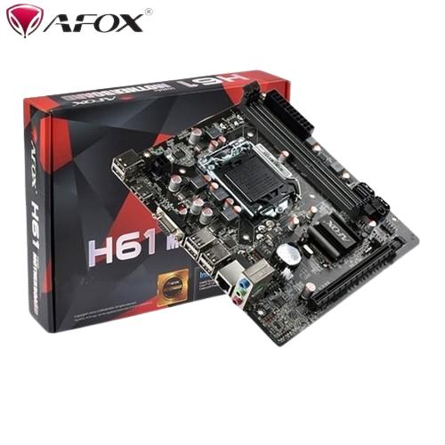 Promo MOTHERBOARD AFOX H61 IH61-MA5-V6 INTEL LGA 1155 DDR3 MICRO ATX ...