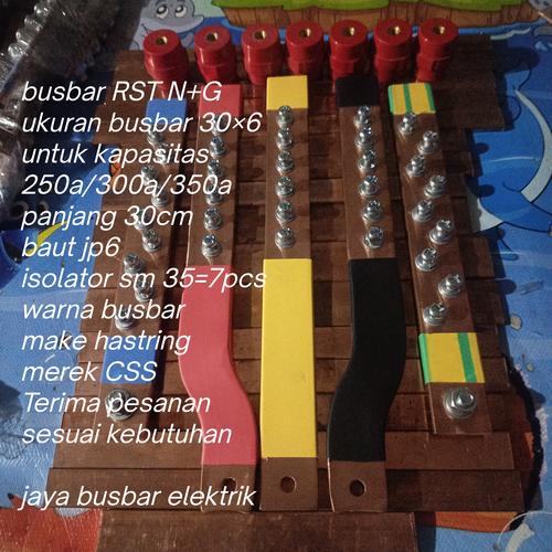 Jual BUSBAR RST + NETRAL + GROUNDING UK 30×6 PANJANG@30CM , KAPASITAS ...